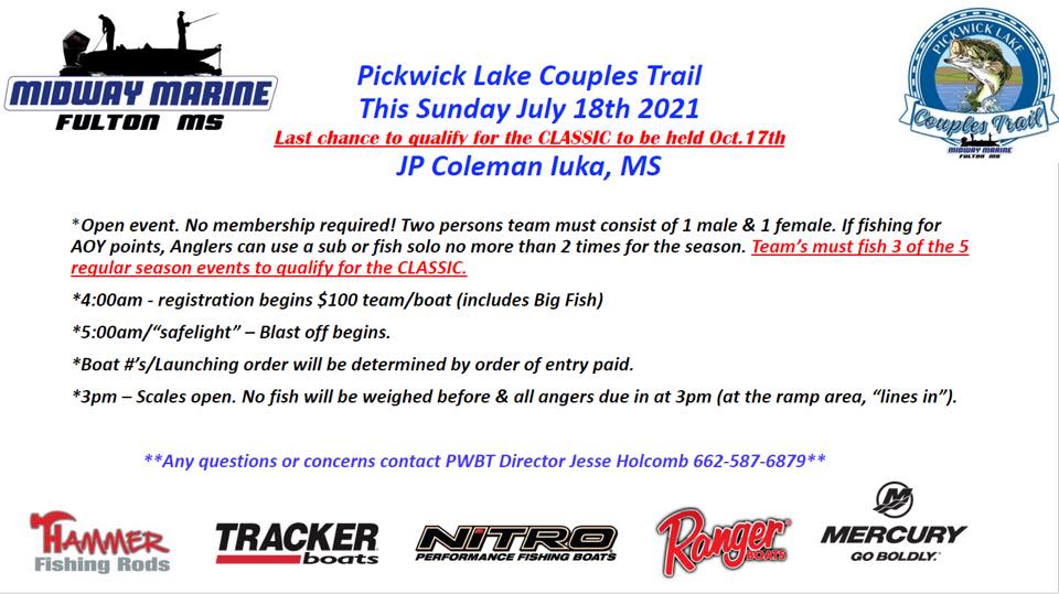 Pickwick Lake Couples Trail – Anglers Channel